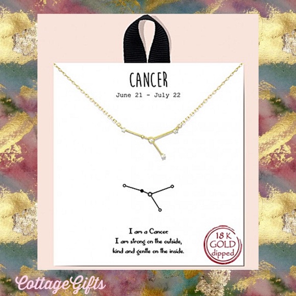 CG-ZODIAC-CANC | Jewelry | New Small Cancer Star Sign Constellation ...